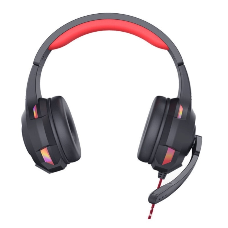 Casti gaming cu fir over-ear iSEN D5 Negru, Microfon, USB, 3.5mm jack ...