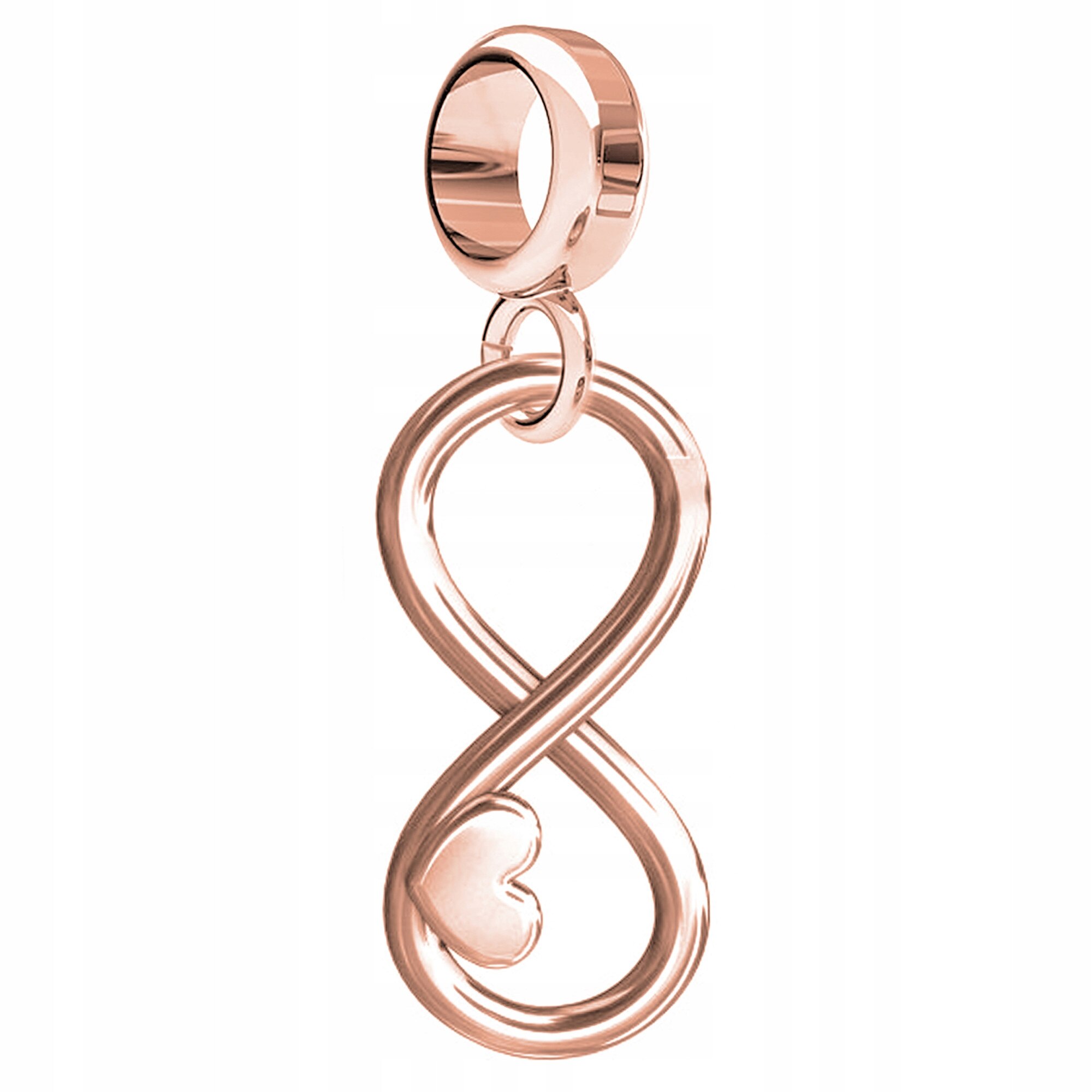Pandantiv Charms, Larezo, Semn, Infinit, Inimi Roz, Argint, 1.6x1.6 cm ...