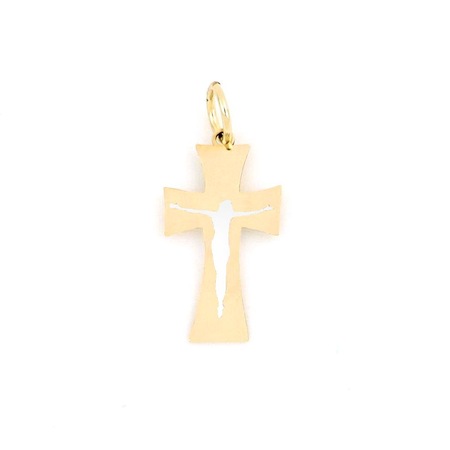 Pandant forma cruce cu Iisus, aur 14k - eMAG.ro