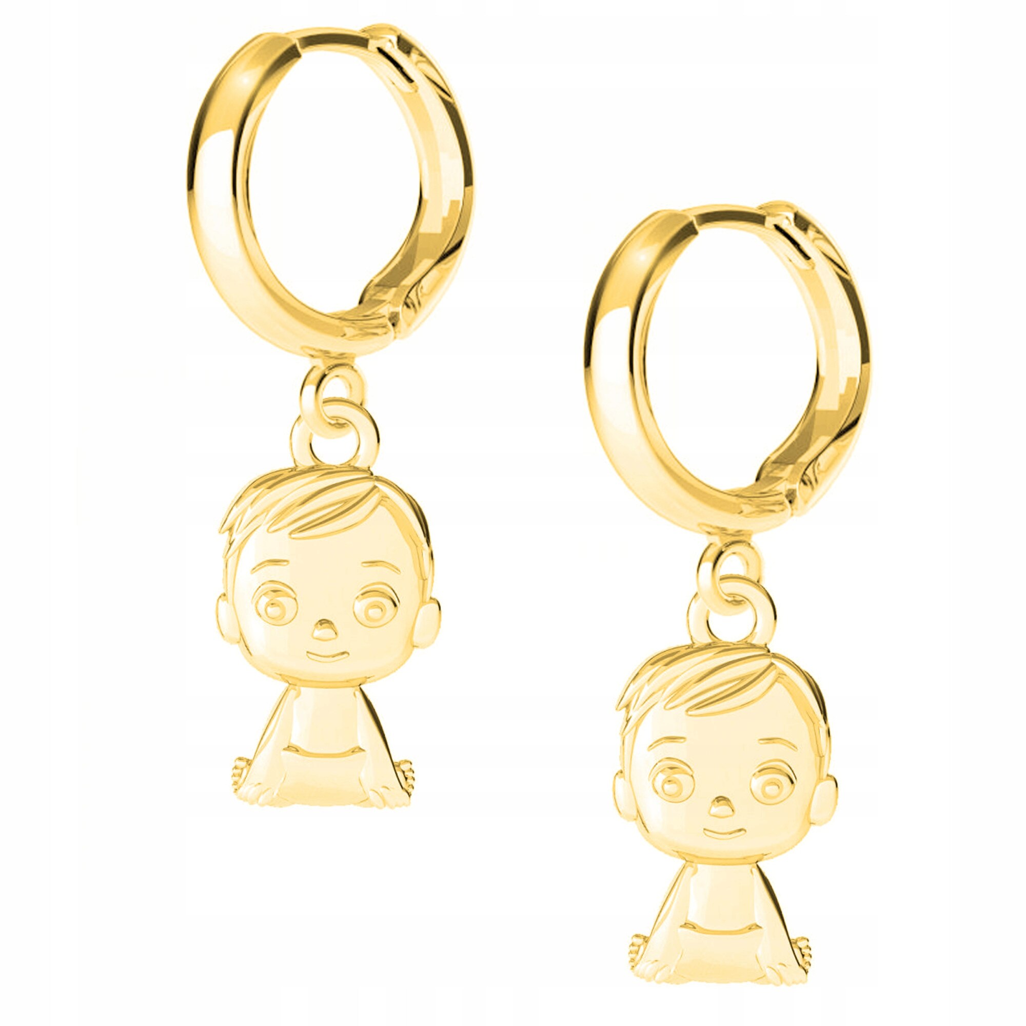 Cercei, Larezo, baiat, copil, aur, argint 925, 1.7x1.6 cm - eMAG.ro
