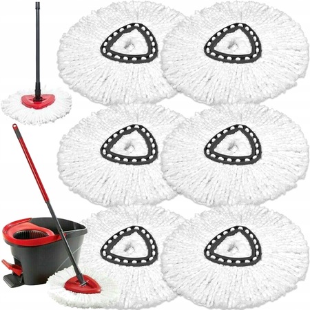 Set 6 mopuri, Vixen, Microfibra, Alb - eMAG.ro