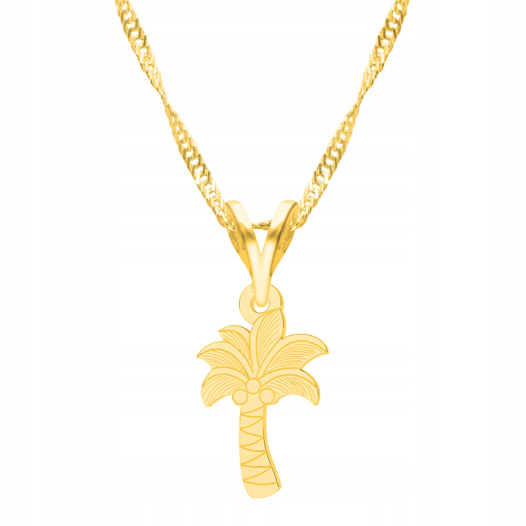 Nyaklánc, Larezo, pálmafa, arany, ezüst 925, 42x1,4 cm - eMAG.hu