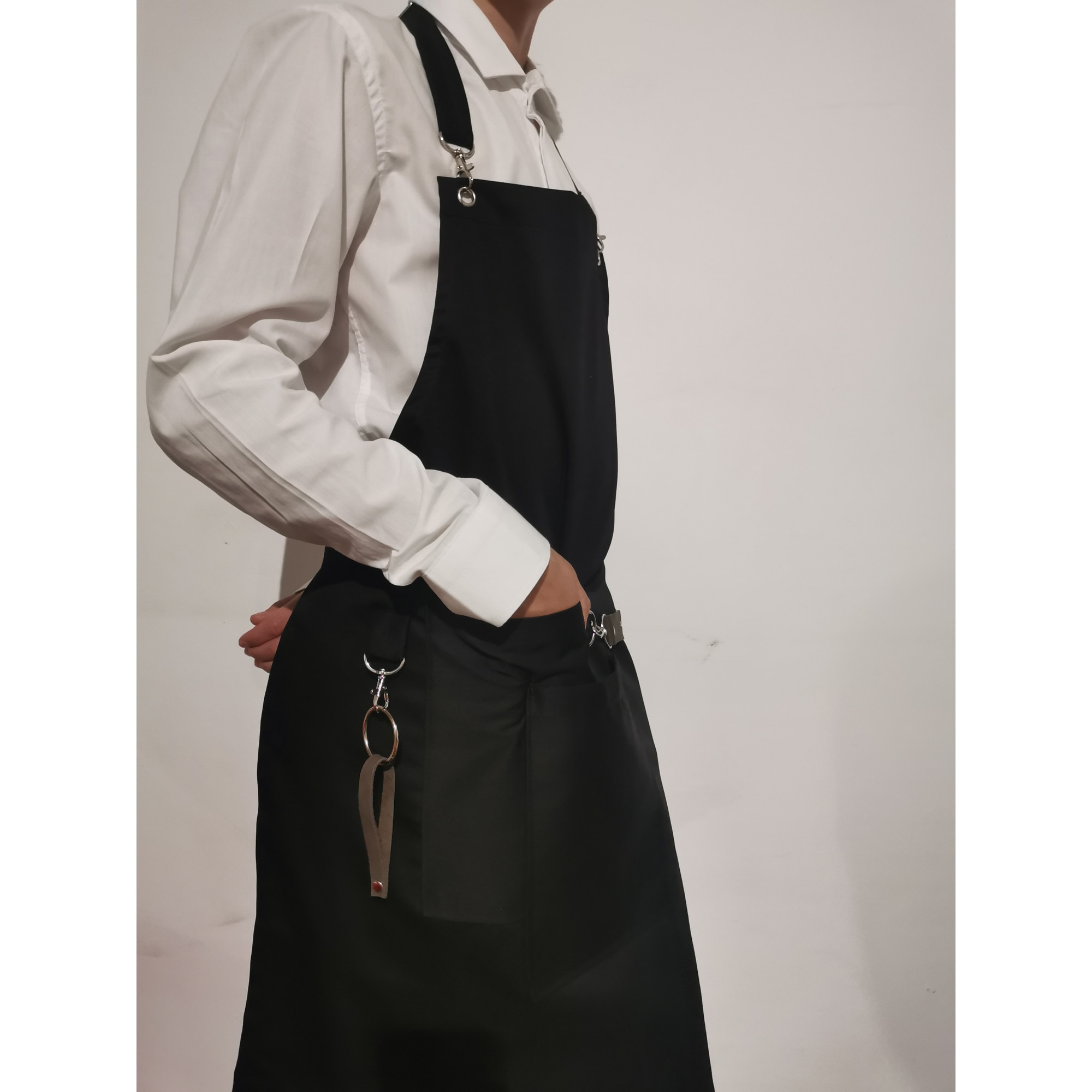 Sort barman negru, cu accesorii detasabile, piele 4 - eMAG.ro