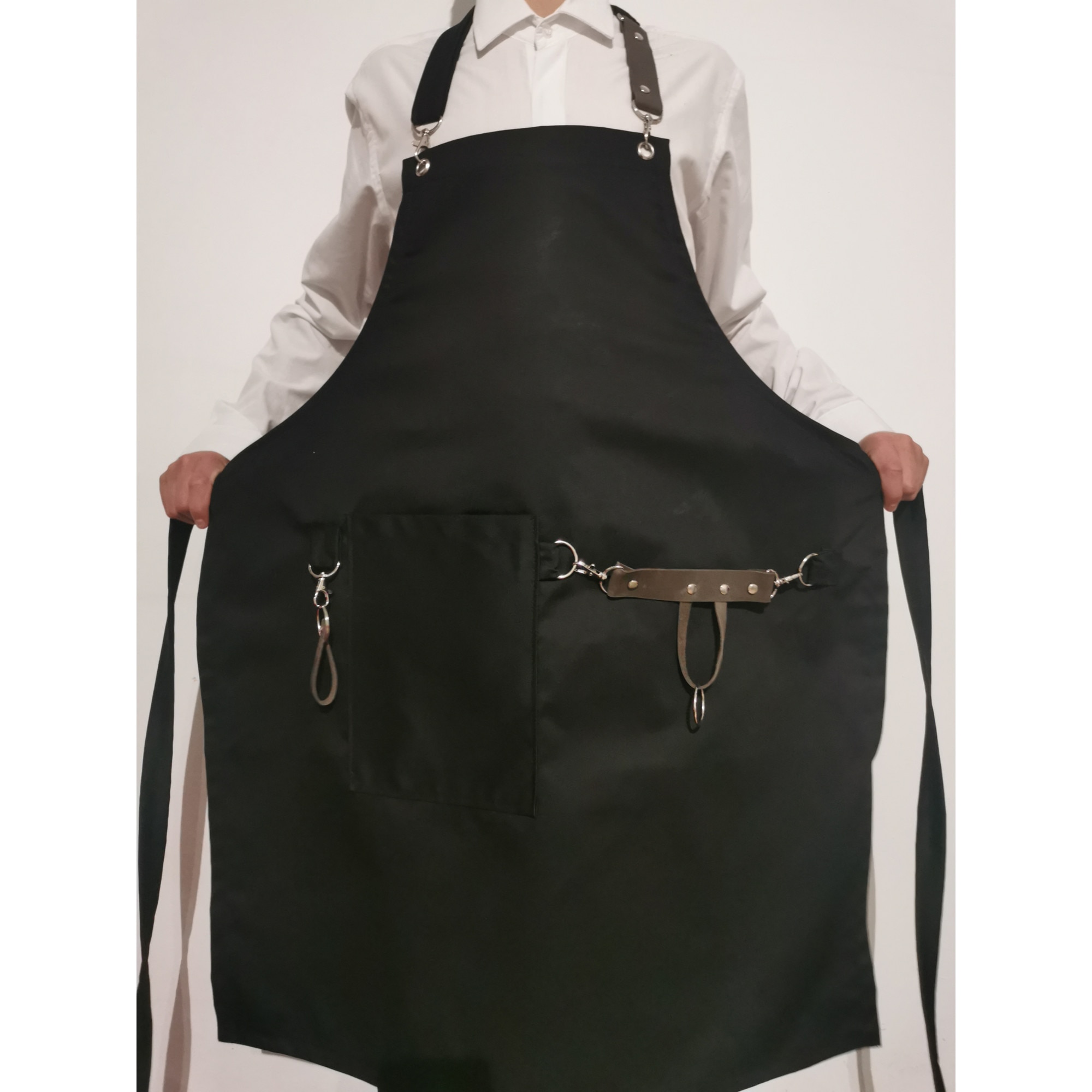 Sort barman negru, cu accesorii detasabile, piele 4 - eMAG.ro