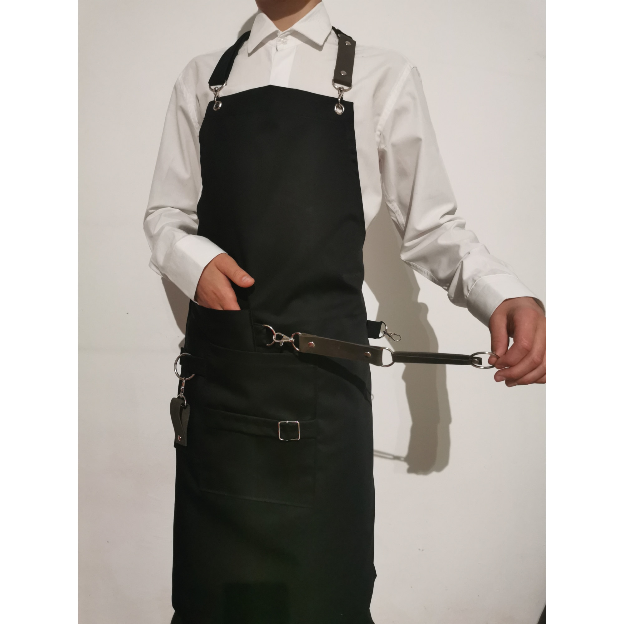 Sort barman negru, cu accesorii detasabile, piele 2 - eMAG.ro