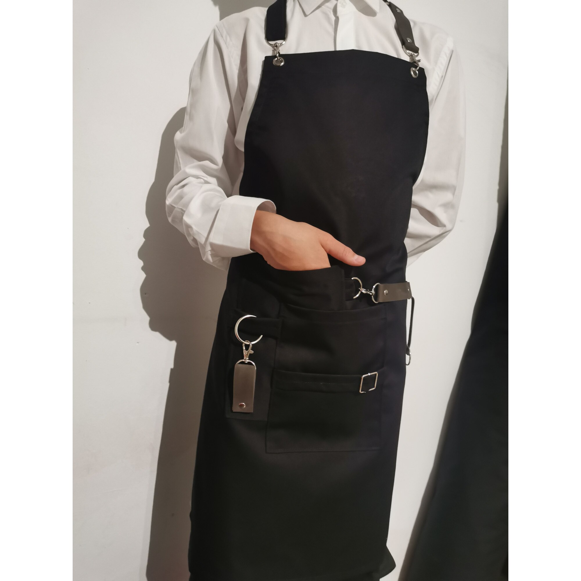Sort barman negru, cu accesorii detasabile, piele 2 - eMAG.ro