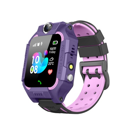 Ceas Smartwatch copii, Apel vocal, Buton SOS, Mov - eMAG.ro