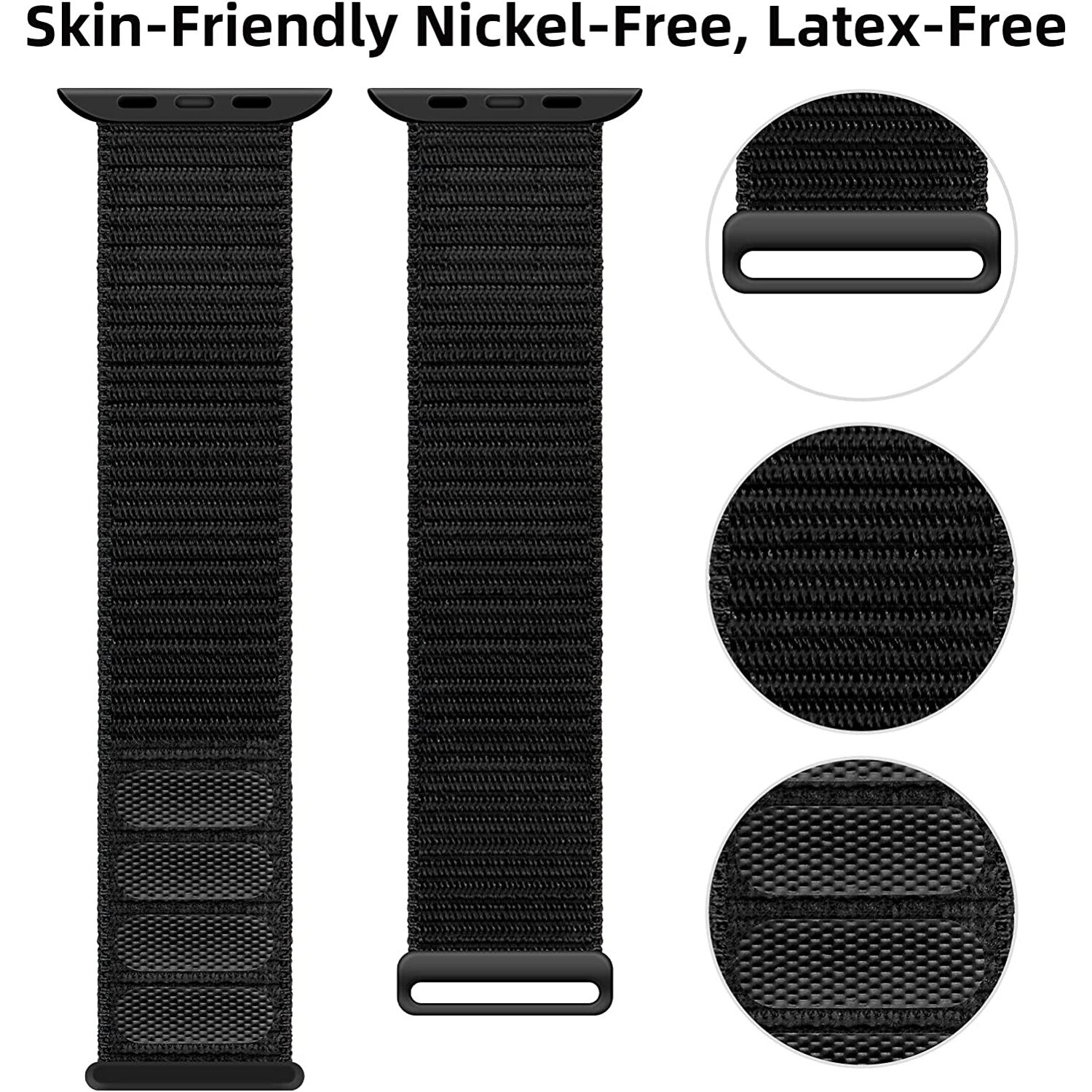 Curea nylon DALBAN®, pentru Apple Watch SE/8/7/6/5/4/3/2/1 Display 38 ...