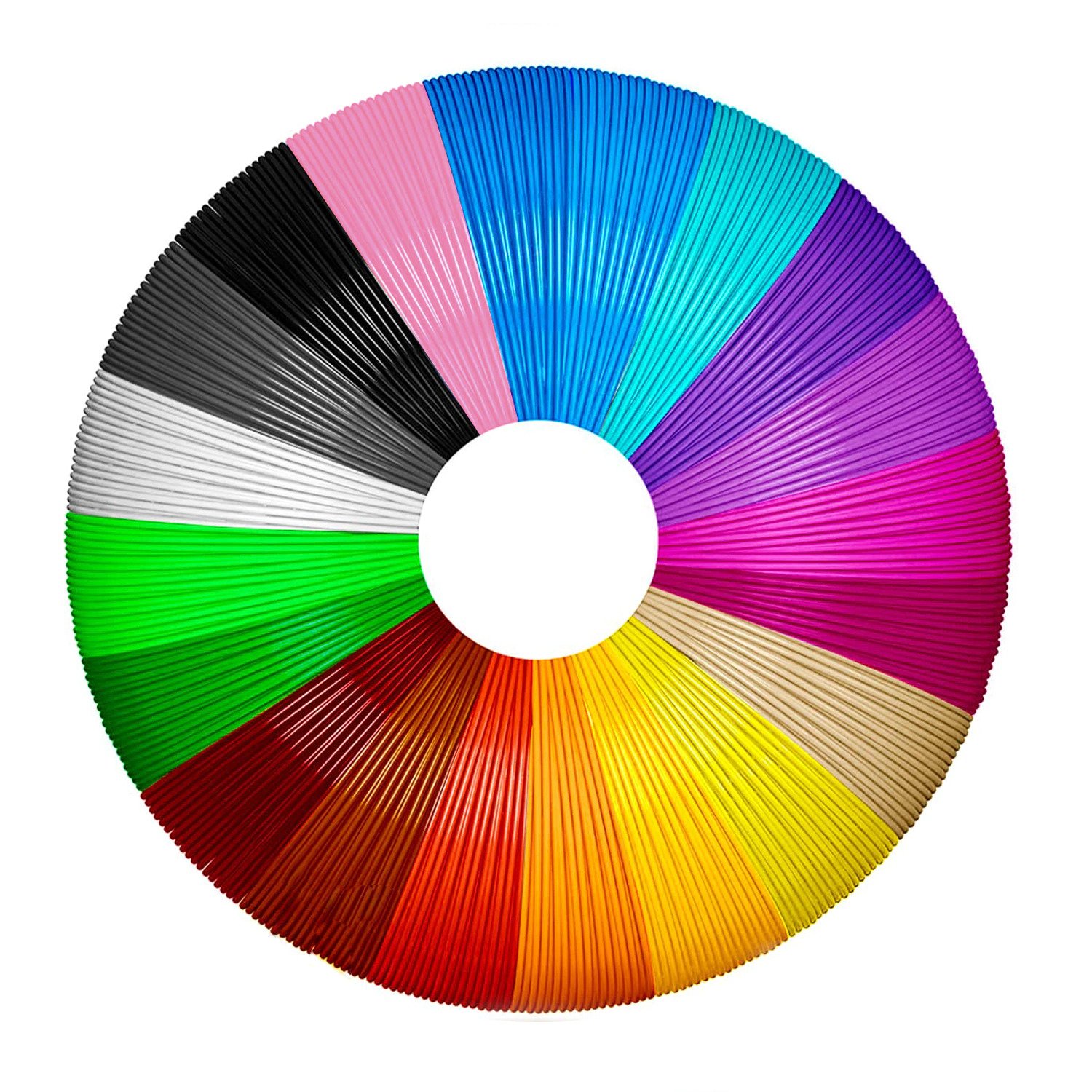 Set 10 Rezerve Filament pentru Creion 3D, TOYS DEPO, PLA 5m, Multicolor ...