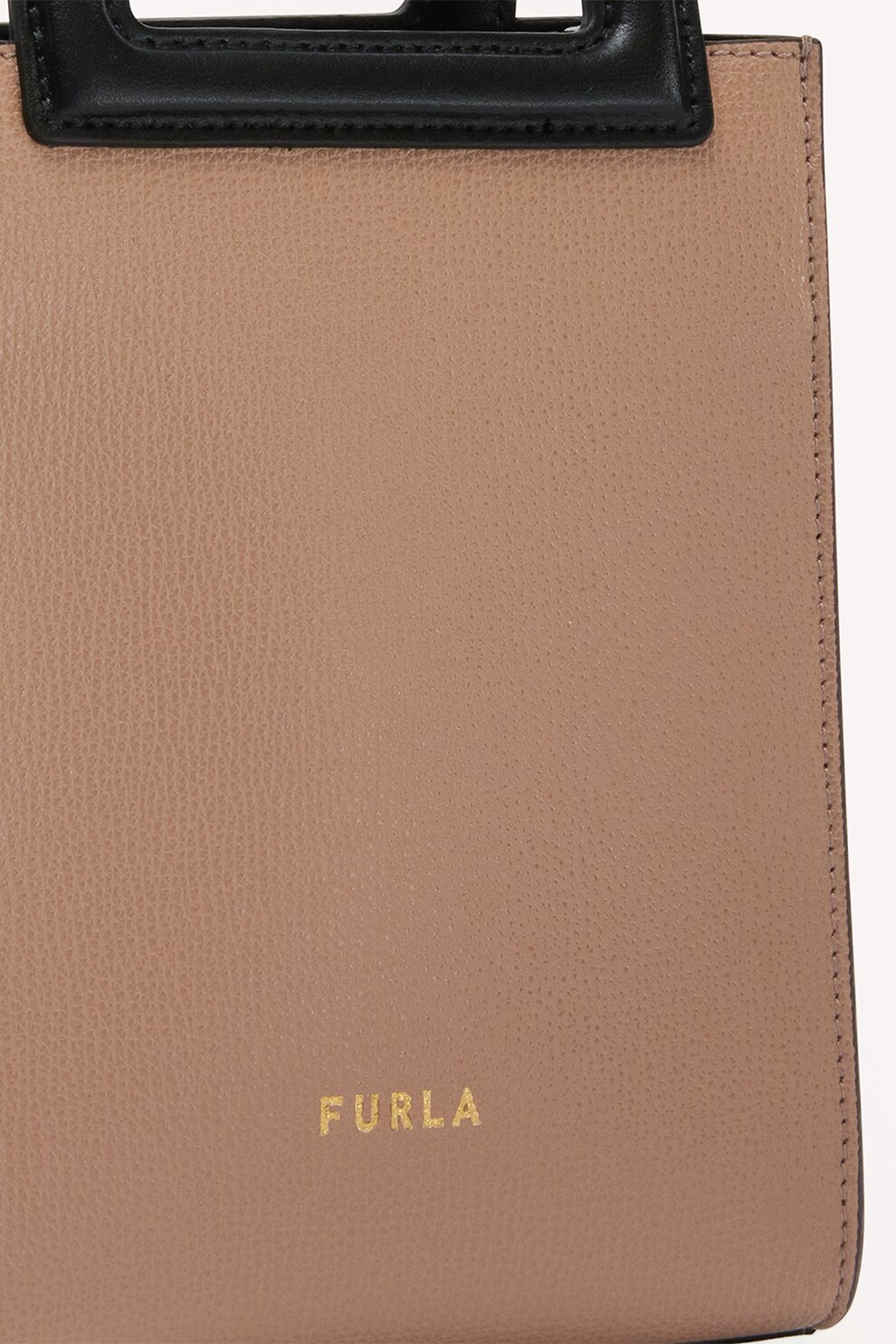 Furla, Geanta crossbody din piele Dara, Bej, Negru - eMAG.ro
