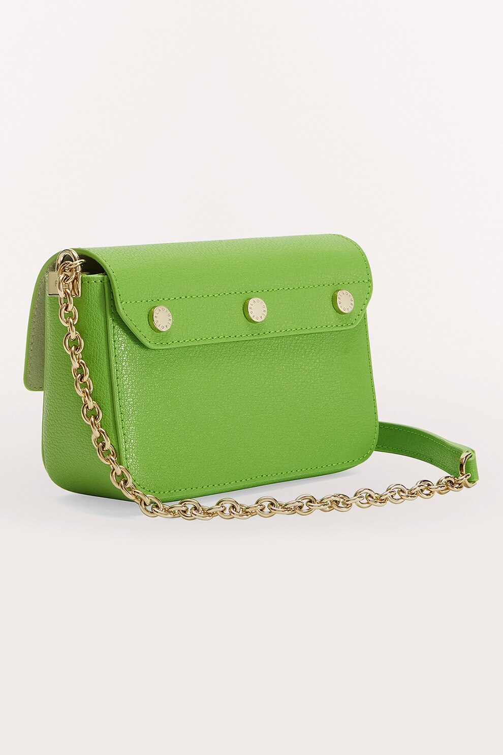 Furla, Geanta crossbody mica din piele Metropolis, Verde lime - eMAG.ro