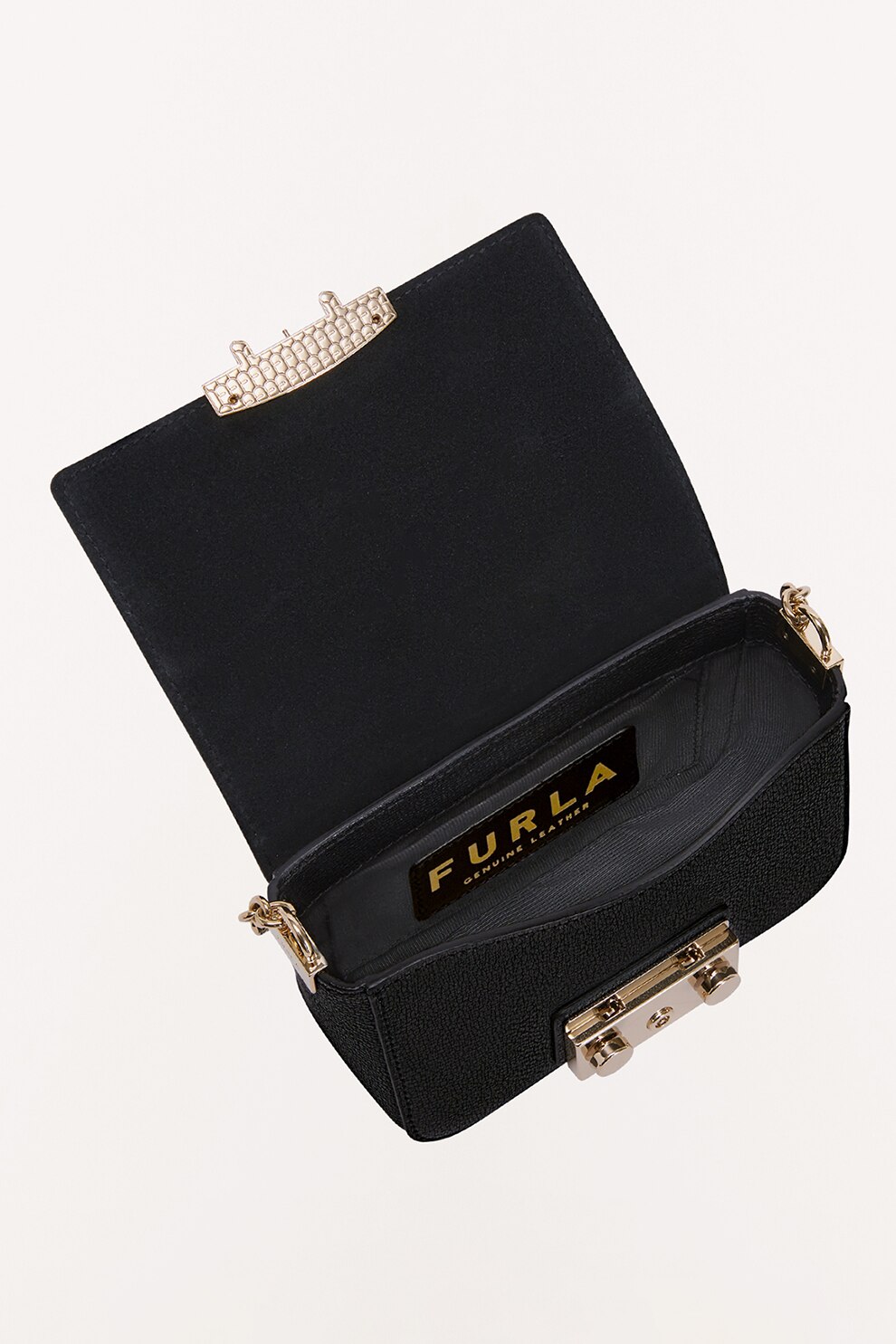Furla, Geanta crossbody mica din piele Metropolis, Negru - eMAG.ro