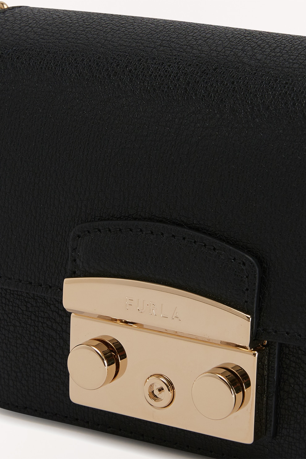Furla, Geanta crossbody mica din piele Metropolis, Negru - eMAG.ro