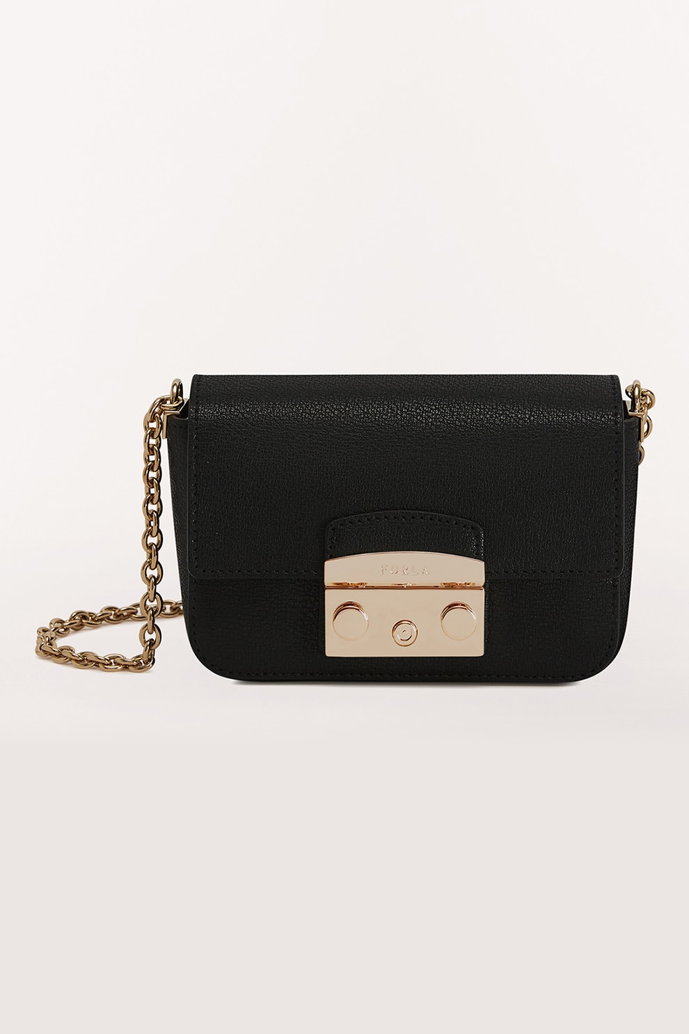 Furla, Geanta crossbody mica din piele Metropolis, Negru - eMAG.ro