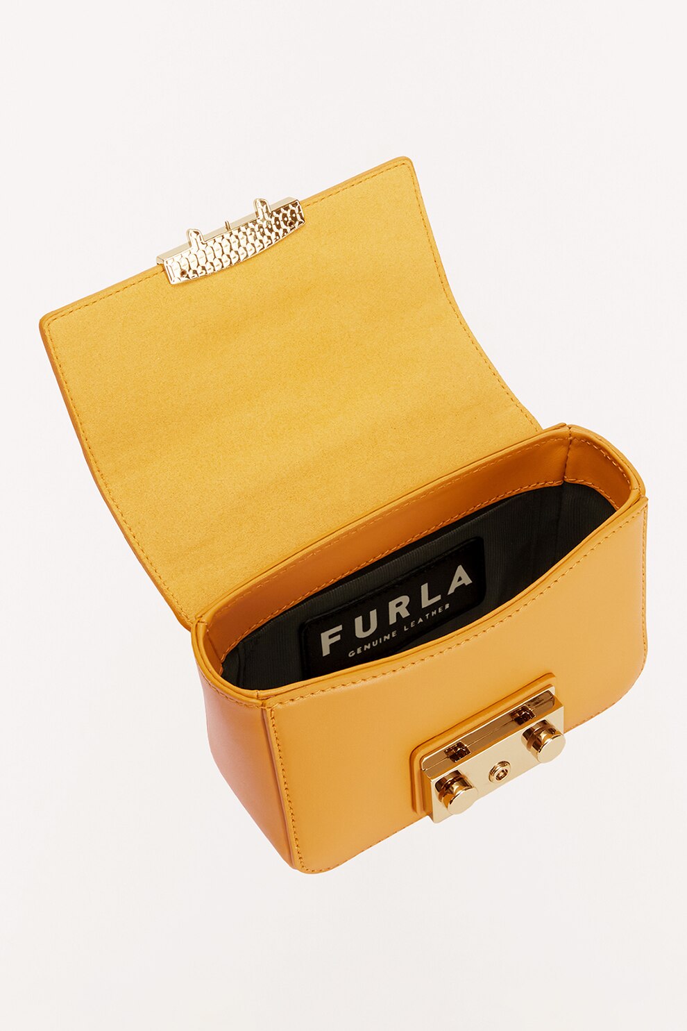 Furla, Geanta crossbody din piele Metropolis, Galben sofran - eMAG.ro