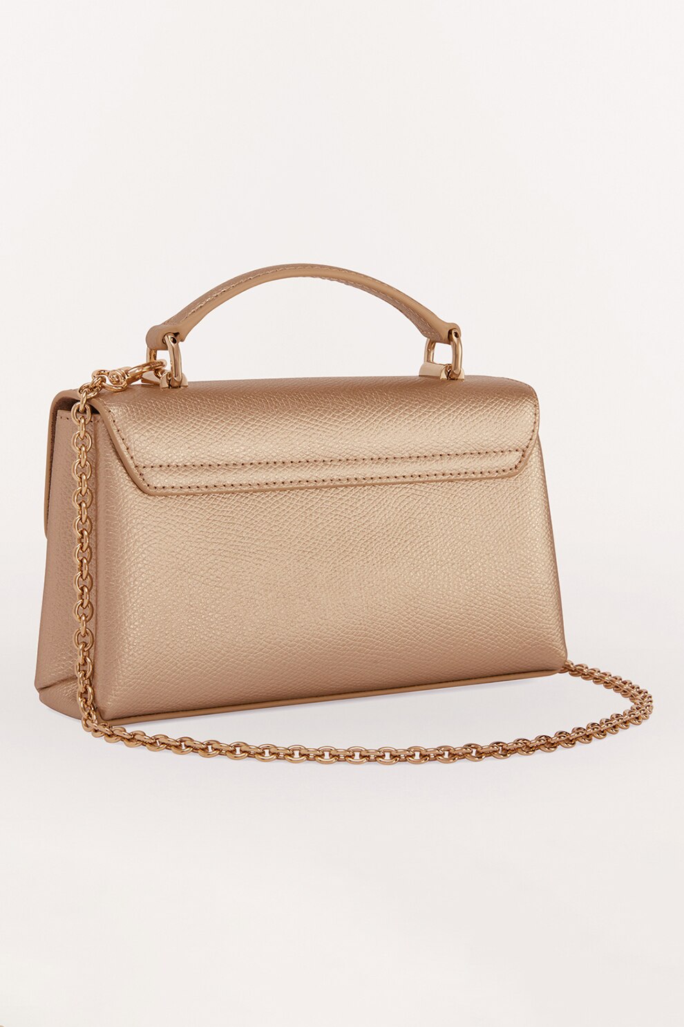 Furla, Geanta crossbody mica din piele 1927, Bej deschis - eMAG.ro