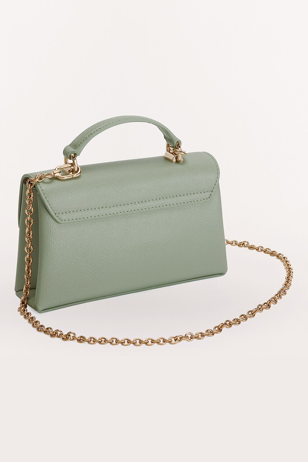 Furla, Geanta crossbody mica din piele 1927, Sparanghel - eMAG.ro