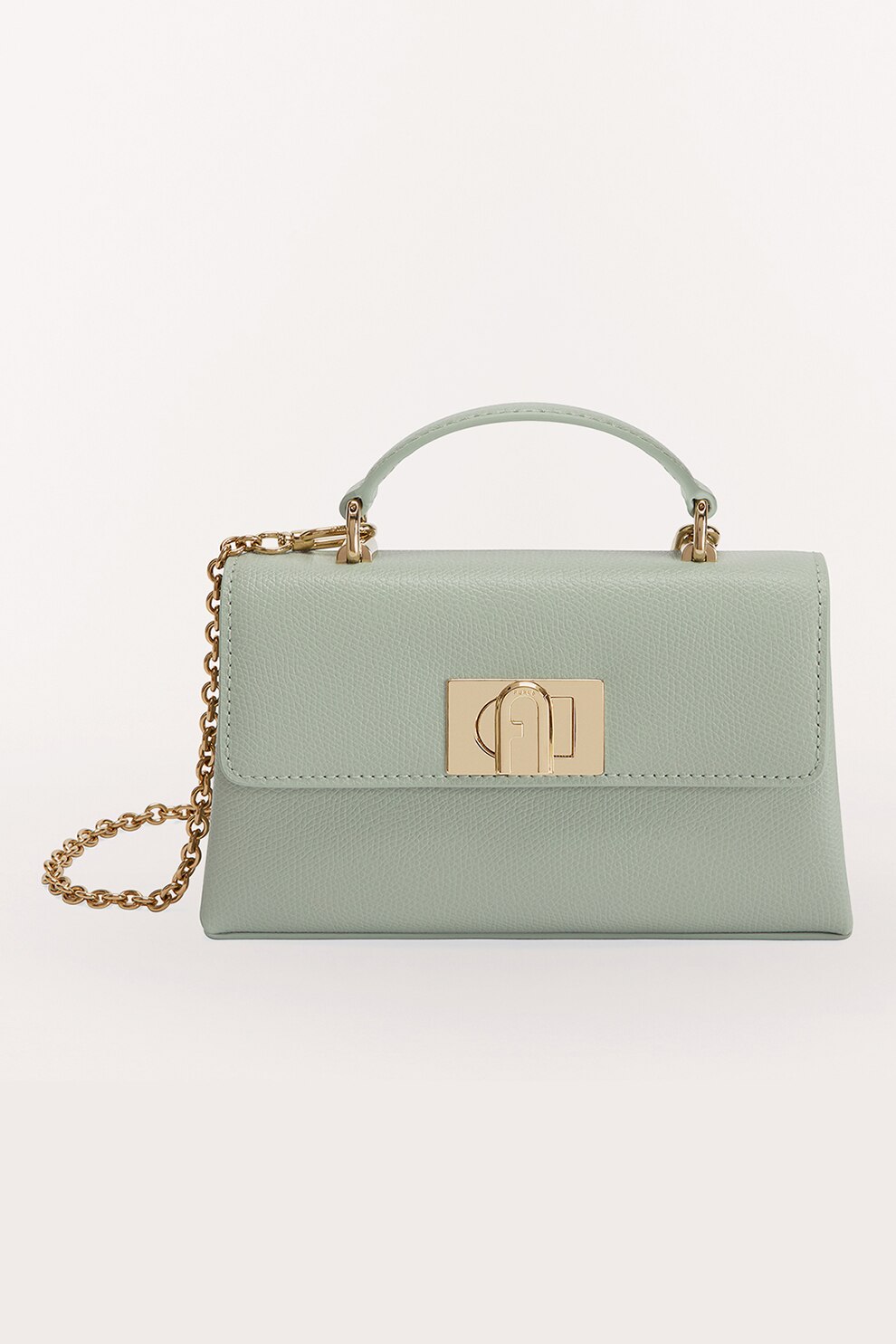 Furla, Geanta crossbody mica din piele 1927, Sparanghel - eMAG.ro