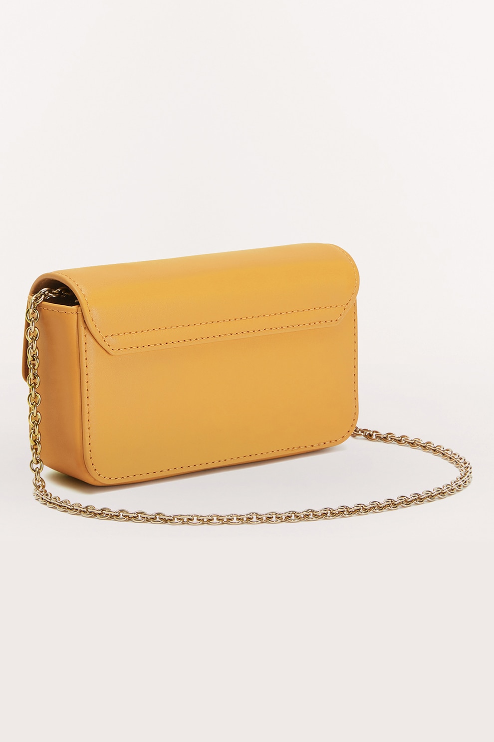 Furla, Geanta crossbody mica din piele Metropolis, Galben sofran - eMAG.ro