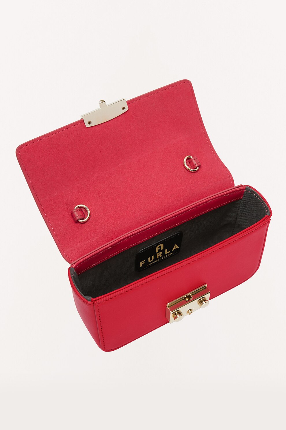 Furla, Geanta crossbody mica din piele Metropolis, Corai - eMAG.ro