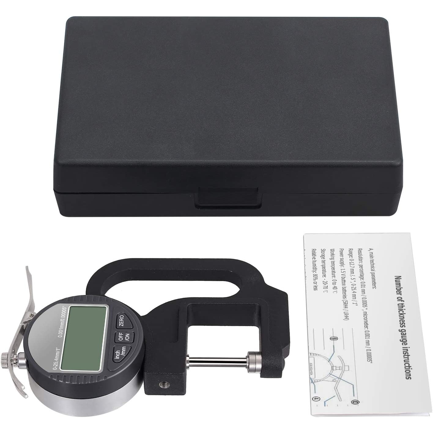 Micrometru digital profesional 0-25 mm, marca Latuya - eMAG.ro