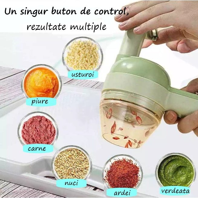 Mini tocator electric, Multifunctional, Feliator legume, Maruntire ...