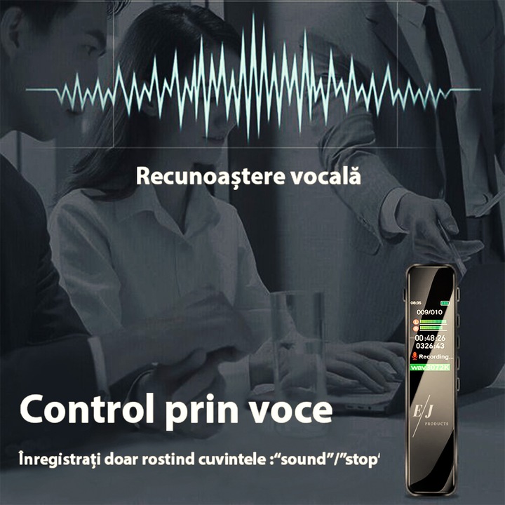 Reportofon profesional cu activare vocala, GL-82, MP3 - 16 GB - eMAG.ro