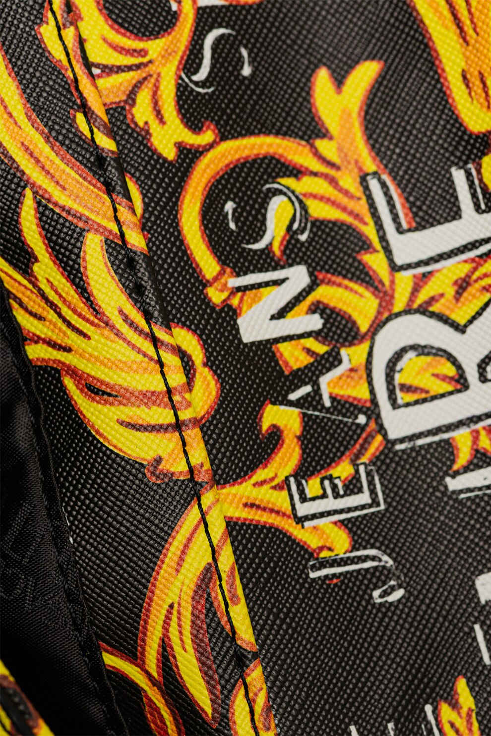 Versace Jeans Couture, Geanta crossbody de piele saffiano sintetica ...