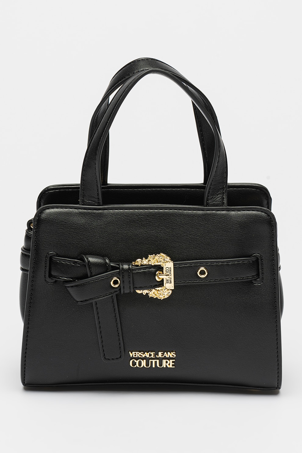 Versace Jeans Couture, Geanta crossbody de piele ecologica, Negru - eMAG.ro