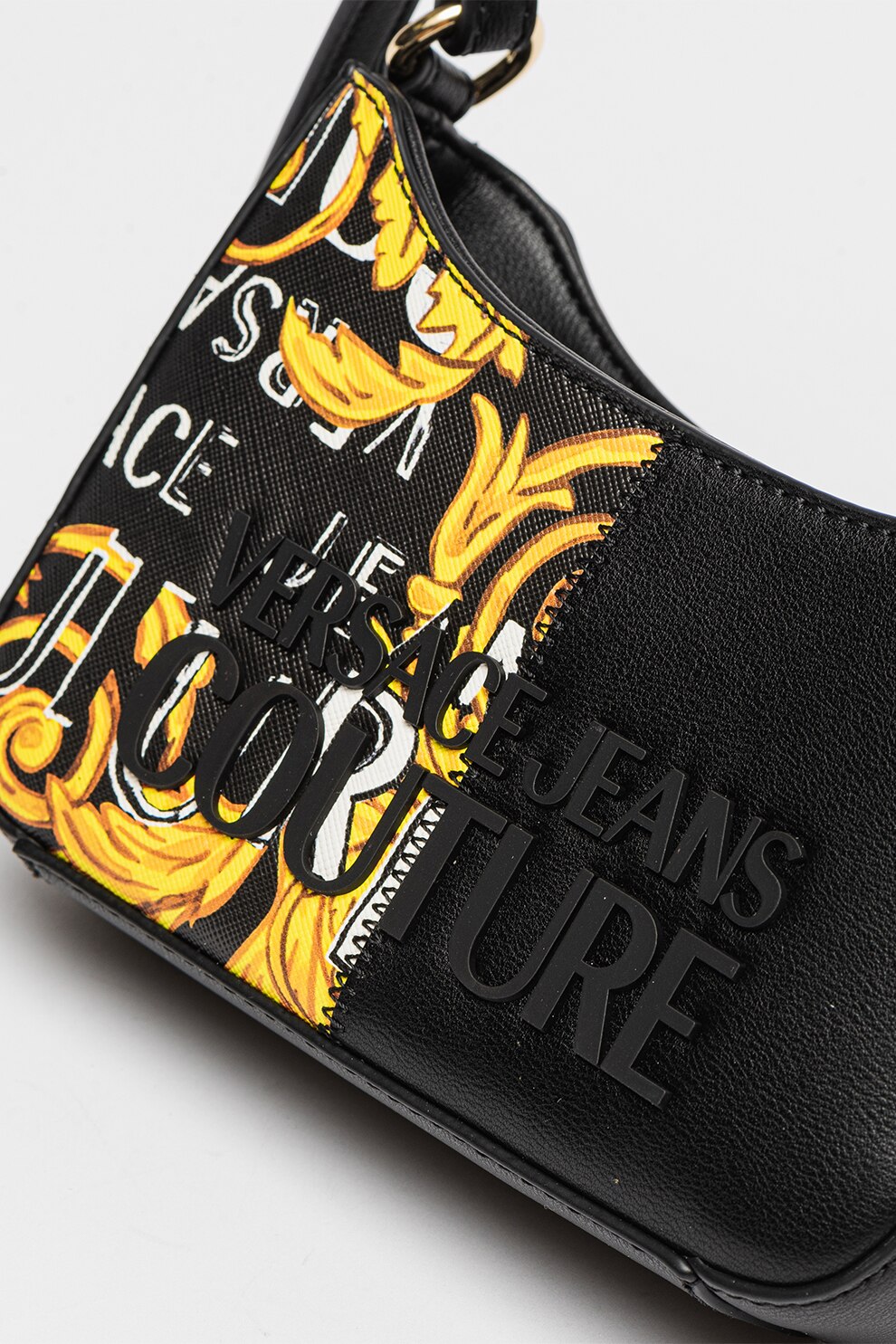 Versace Jeans Couture, Geanta cu bareta de umar si aplicatie logo ...