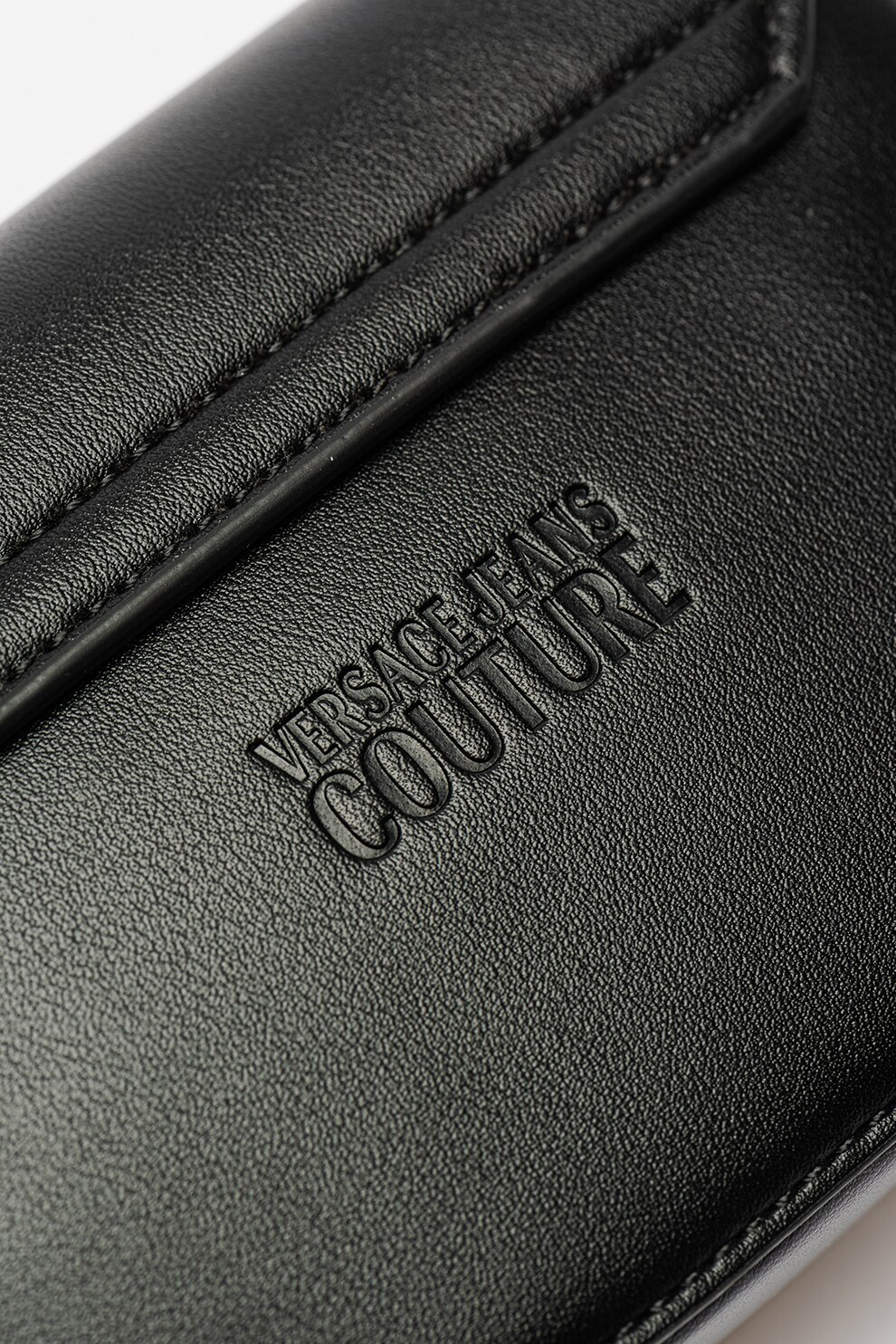 Versace Jeans Couture, Geanta crossbody de piele ecologica cu logo in ...