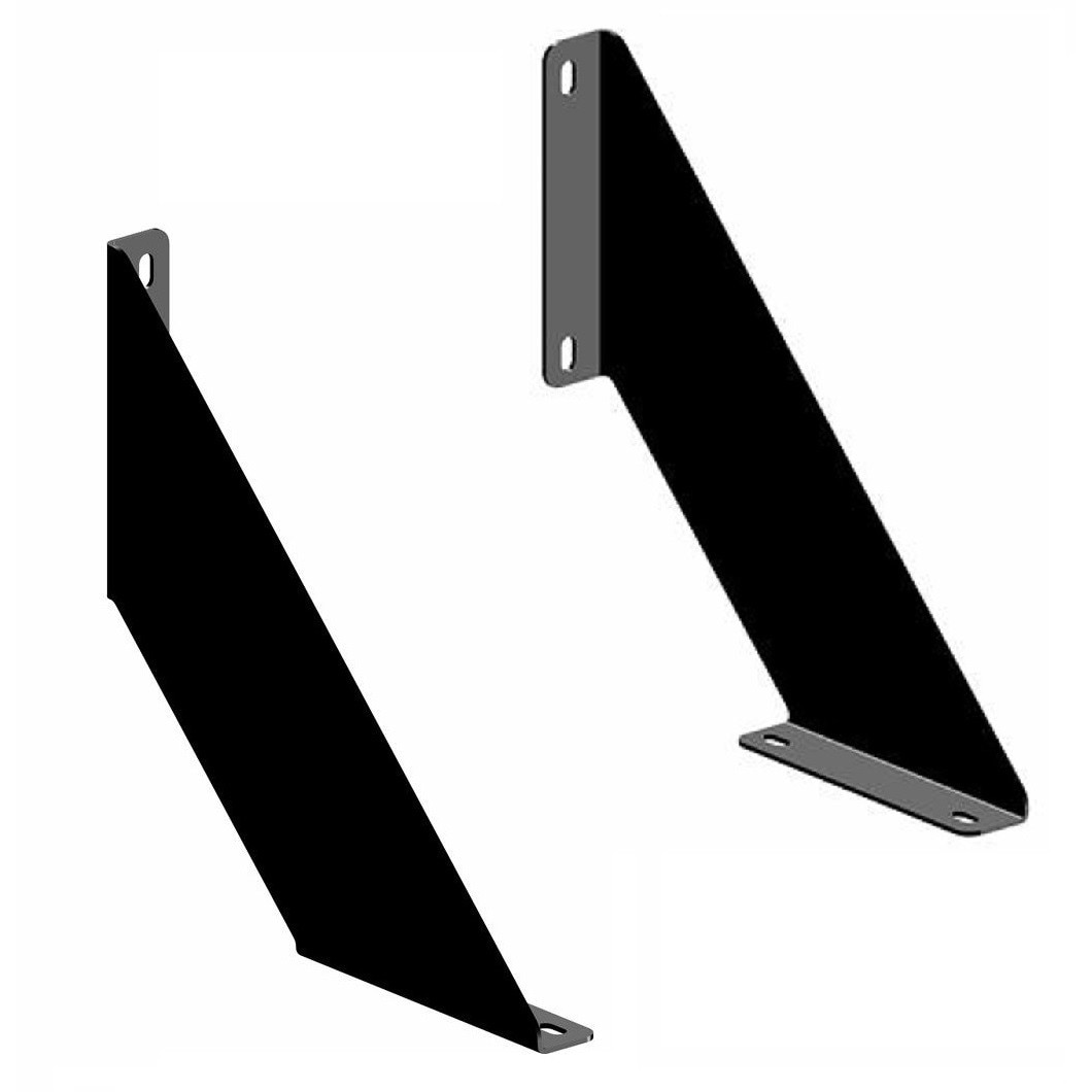 Set 2 Suport raft metalic model 1, 18x18 cm, otel, negru - eMAG.ro