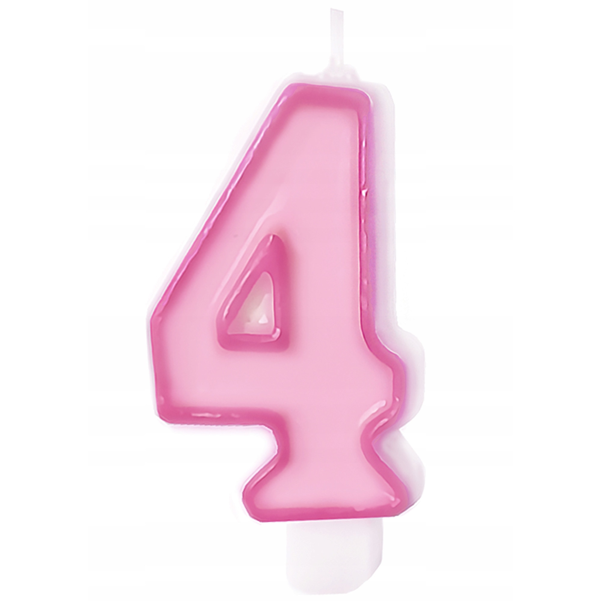 Lumanare pentru tort, Inna, Cifra 4, Roz - eMAG.ro