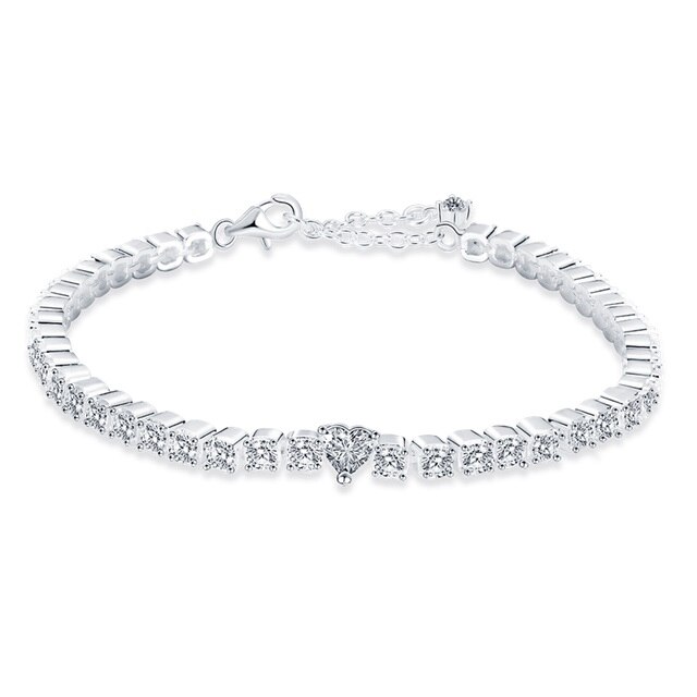 Bratara din Argint 925 model Tennis reglabila – Charming bracelet - eMAG.ro