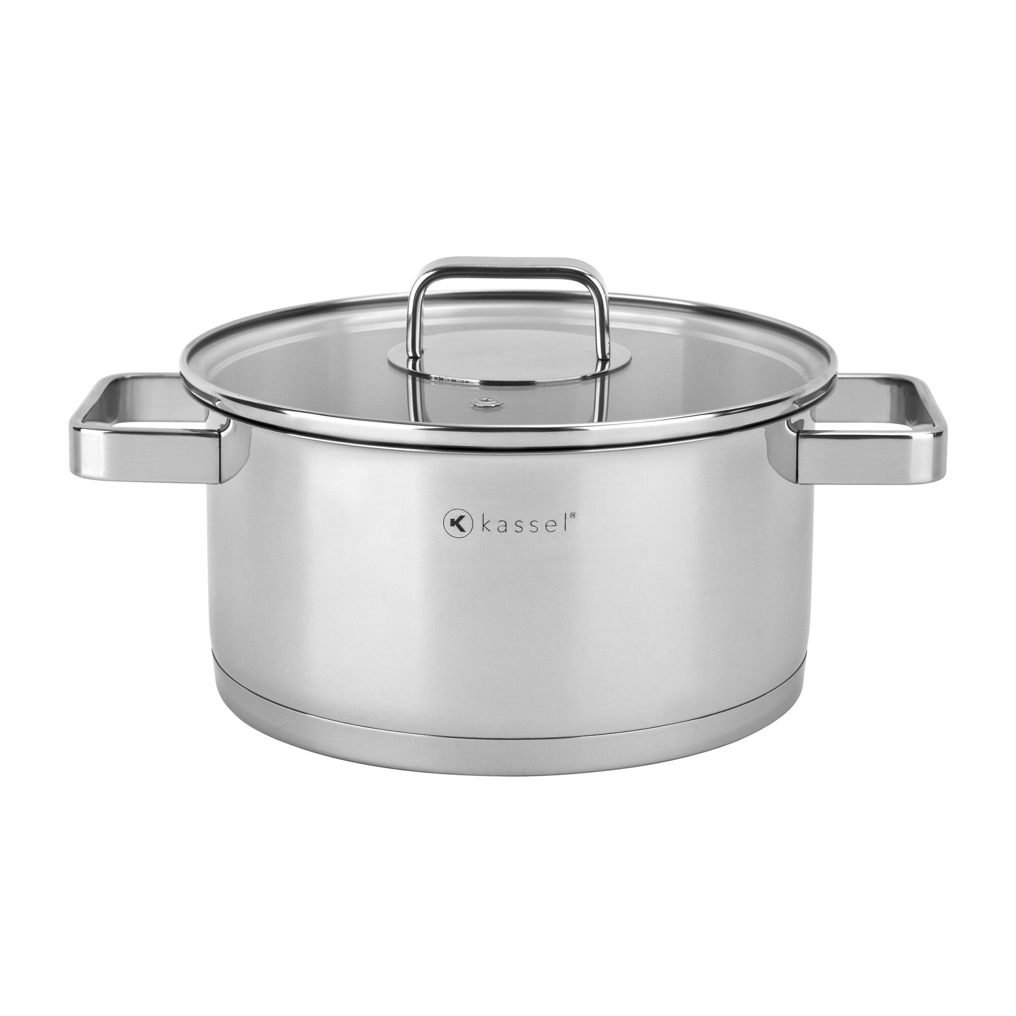 Oala cu capac, Lucia, Kassel, Inox, 2.5 l, Argintiu - eMAG.ro