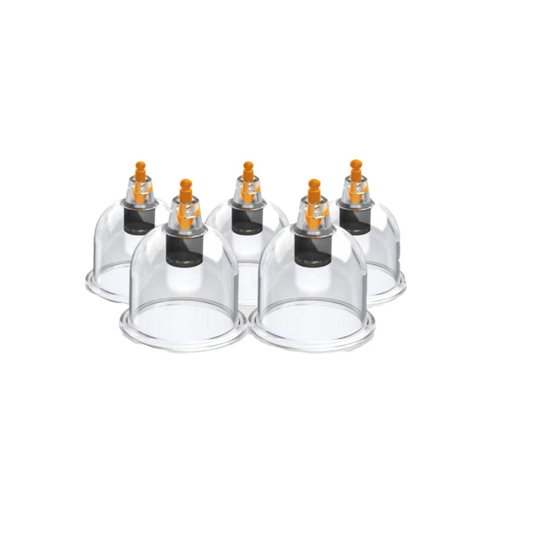 Set ventuze, plastic, cu pompa, 12 bucati, masaj - eMAG.ro