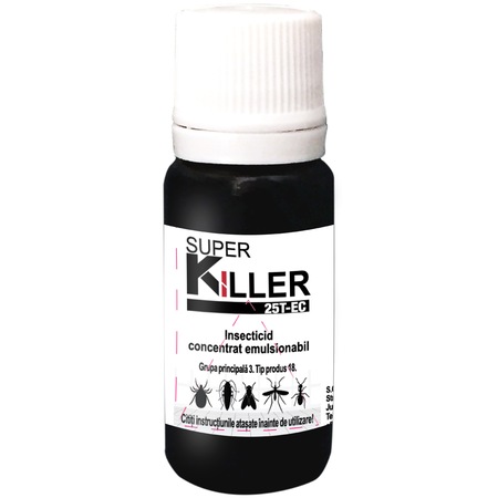 Insecticid Concentrat SUPER KILLER 25T-EC 10ml - eMAG.ro