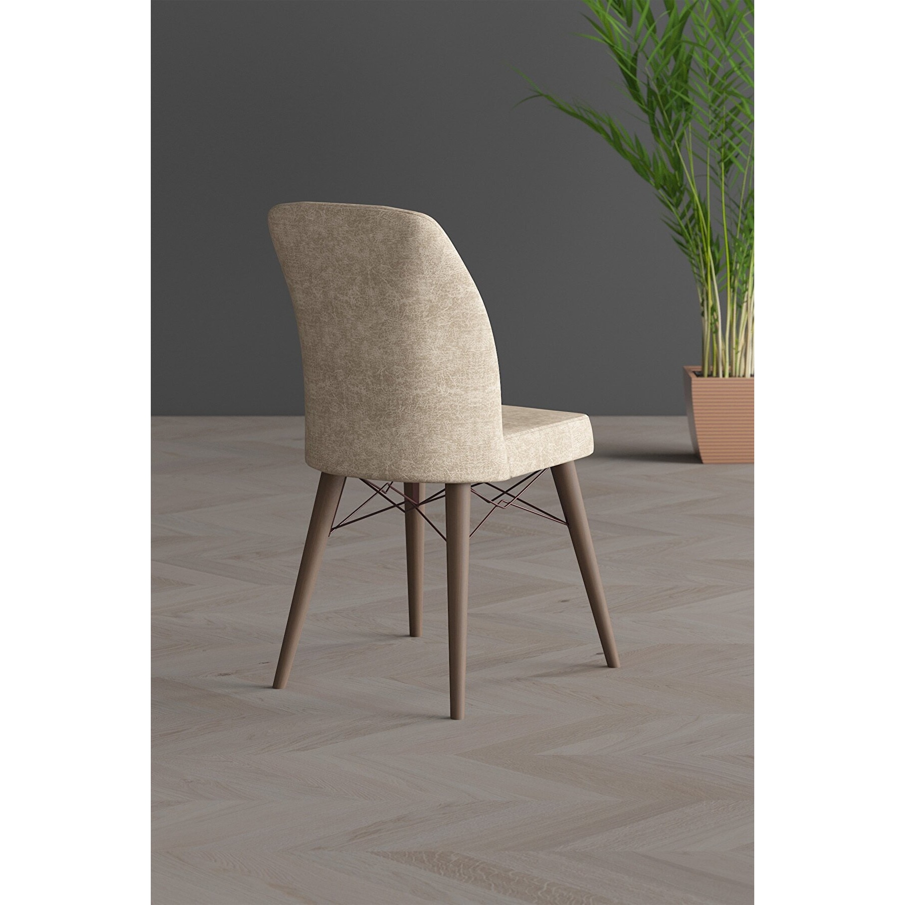 Scaun Horizon, dining, bucatarie, lemn/stofa, material textil ...