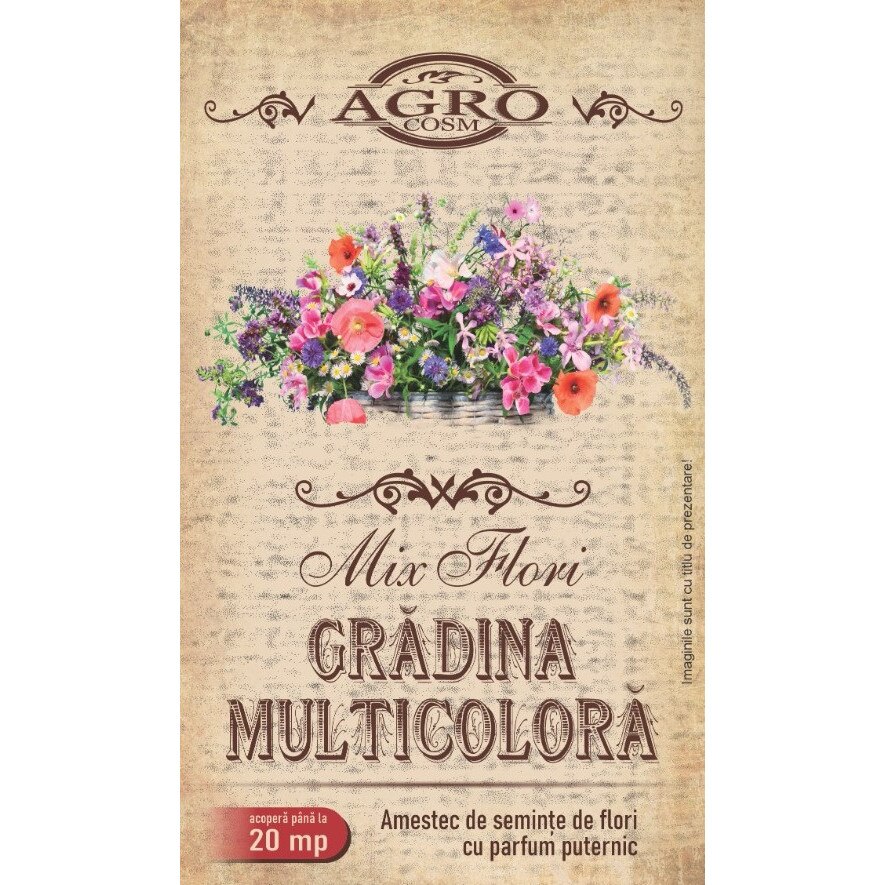 Seminte flori Gradina Multicolora 180 gr - eMAG.ro