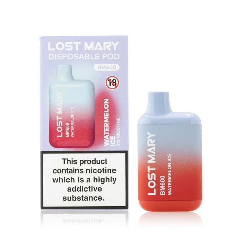 Tigara electronica de unica folosinta, Lost Mary BM600 - Watermelon Ice, 2ml, 20mg NicSalt ...