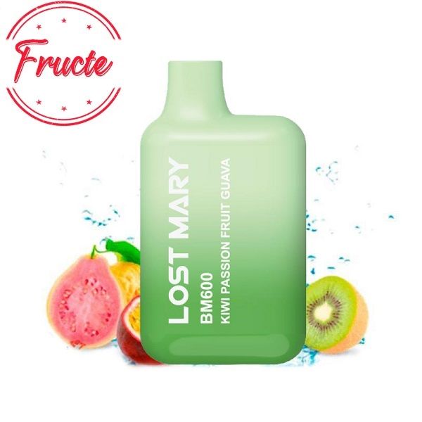 Tigara electronica de unica folosinta, Lost Mary BM600 - Kiwi Passionfruit Guava, 2ml, 20mg ...