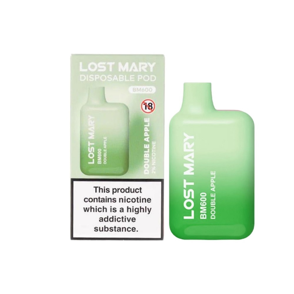 Tigara electronica de unica folosinta, Lost Mary BM600 - Double Apple, 2ml, 20mg NicSalt ...