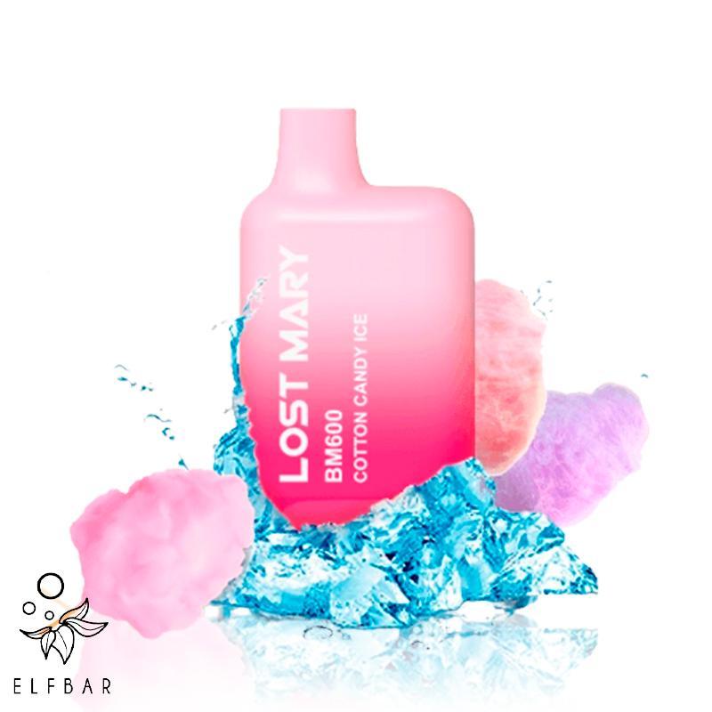 Tigara electronica de unica folosinta, Lost Mary BM600 - Cotton Candy Ice, 2ml, 20mg NicSalt ...