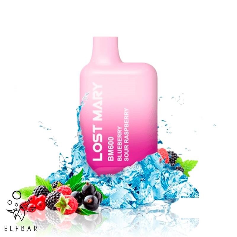 Tigara electronica de unica folosinta, Lost Mary BM600 - Blueberry Sour Raspberry, 2ml, 20mg ...