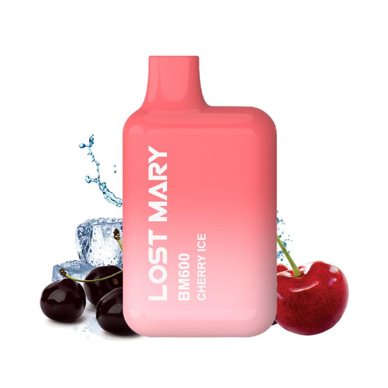 Tigara electronica de unica folosinta, Lost Mary BM600 - Cherry Ice, 2ml, 20mg NicSalt ...