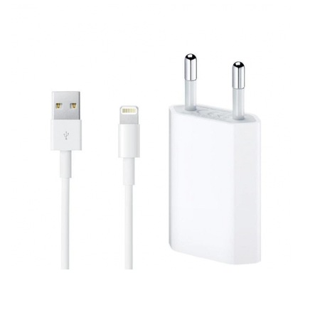 Incarcator retea pentru iPhone cu cablu inclus 2M Alb - eMAG.ro