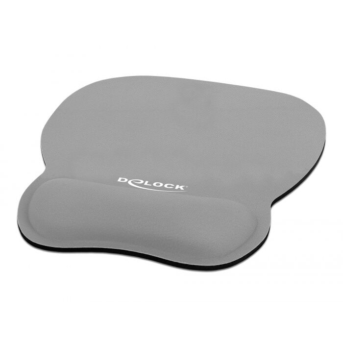 Delock Ergonomikus egér pad csuklótámasszal szürke 245 x 206 mm (DL ...