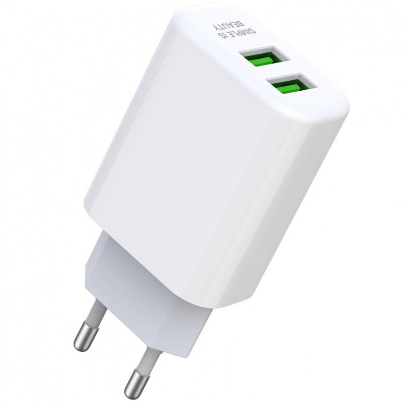 Incarcator Retea XO Design, L85C, 2.4A, 12W, 2 X USB, cablu tip Lightning, Alb - eMAG.ro