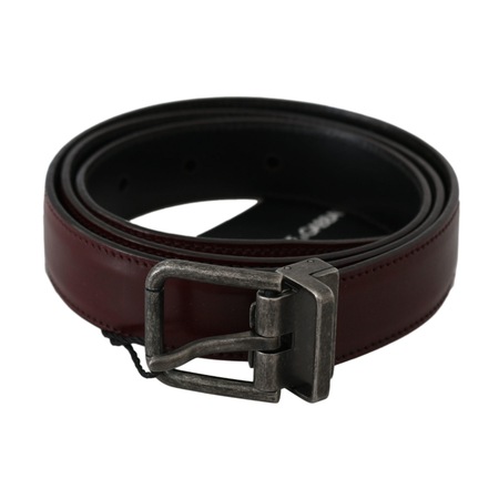 Cureaua barbati, Dolce & Gabbana, Piele, 90 cm, Visiniu - eMAG.ro