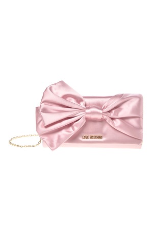 Love Moschino, Geanta plic cu funda si bareta de lant, Roz pastel - eMAG.ro